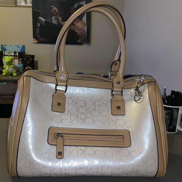 Calvin Klein | Bags | Calvin Klein Ck Signature Logo Satchel Bag | Poshmark